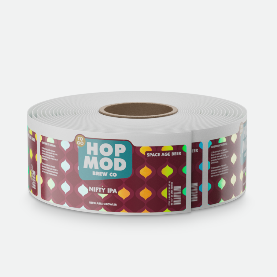 Holographic Labels: Iridescent Color | StickerGiant