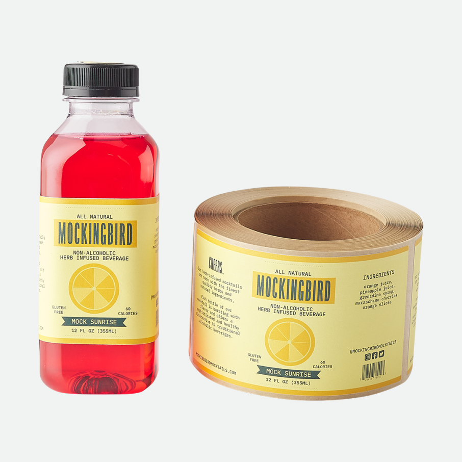 Custom Matte Paper Labels - Recycled Material & Custom Sizes