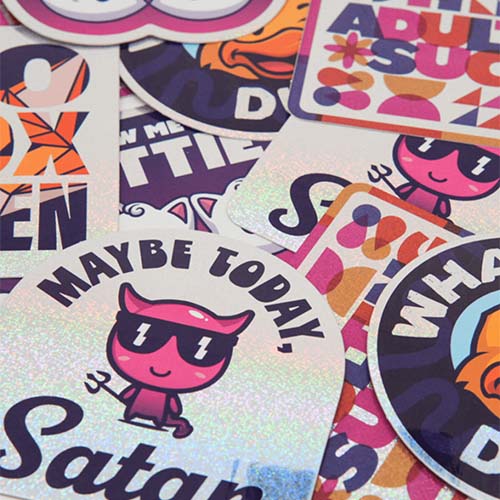 Glitter Stickers With Outdoor, Durable Sparkle - Order Now! | StickerGiant